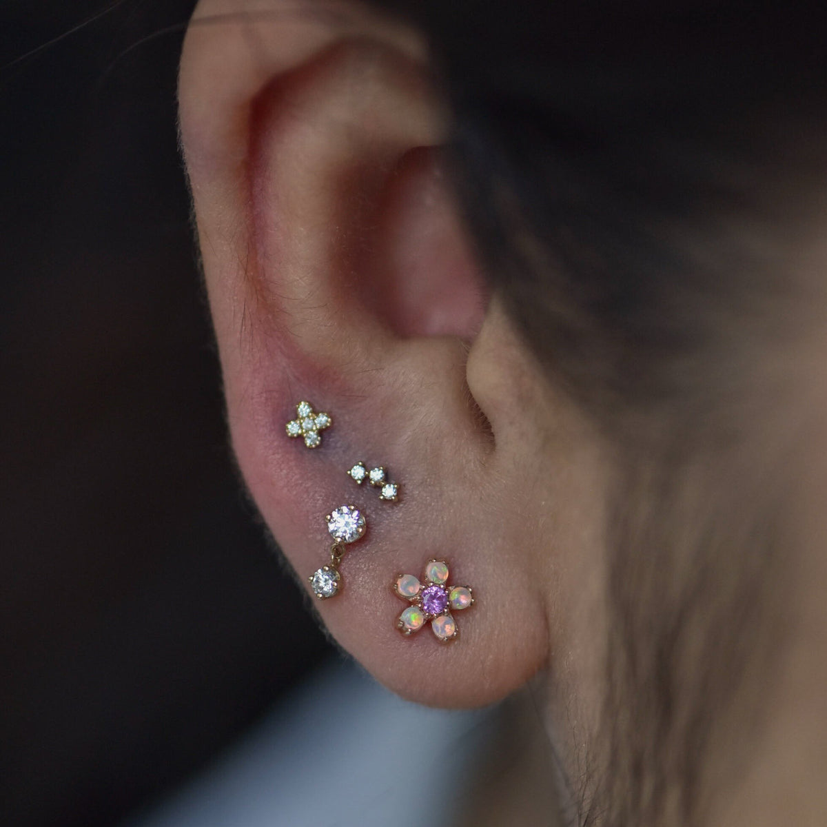 BVLA Cherry Blossom Threadless End – Piercing Day Studio