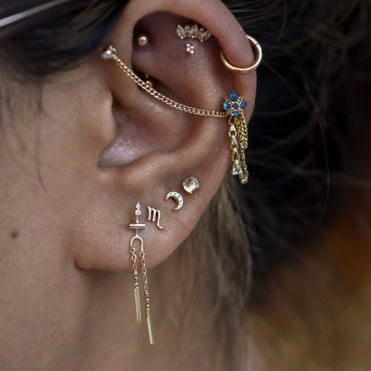 Pupil Hall Twin Flame Threadless End – Piercing Day Studio