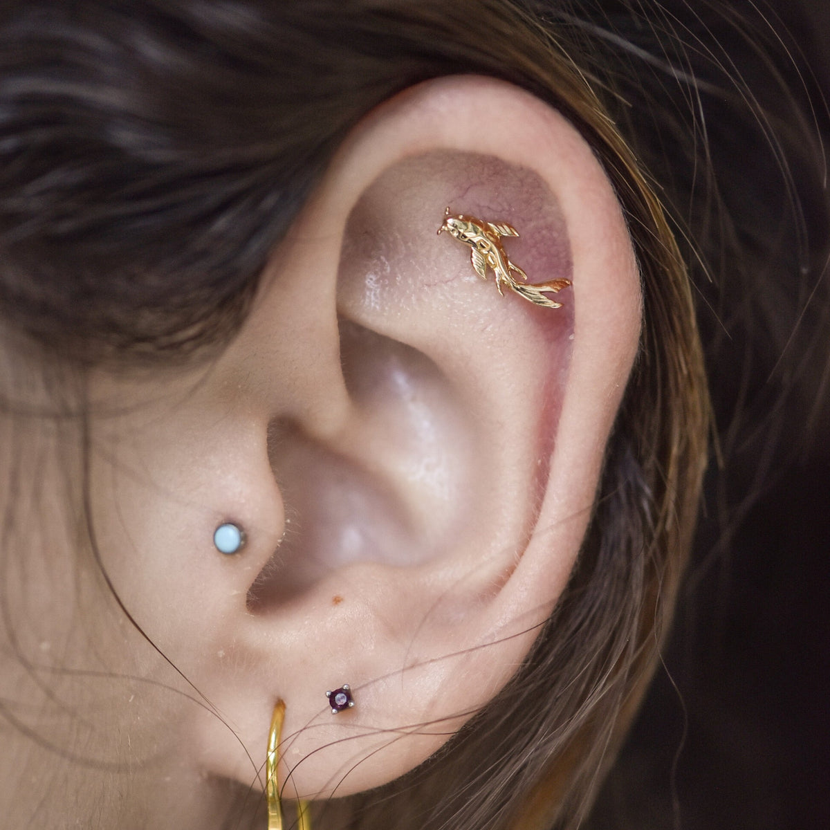 Junipurr Koi Threadless End – Piercing Day Studio