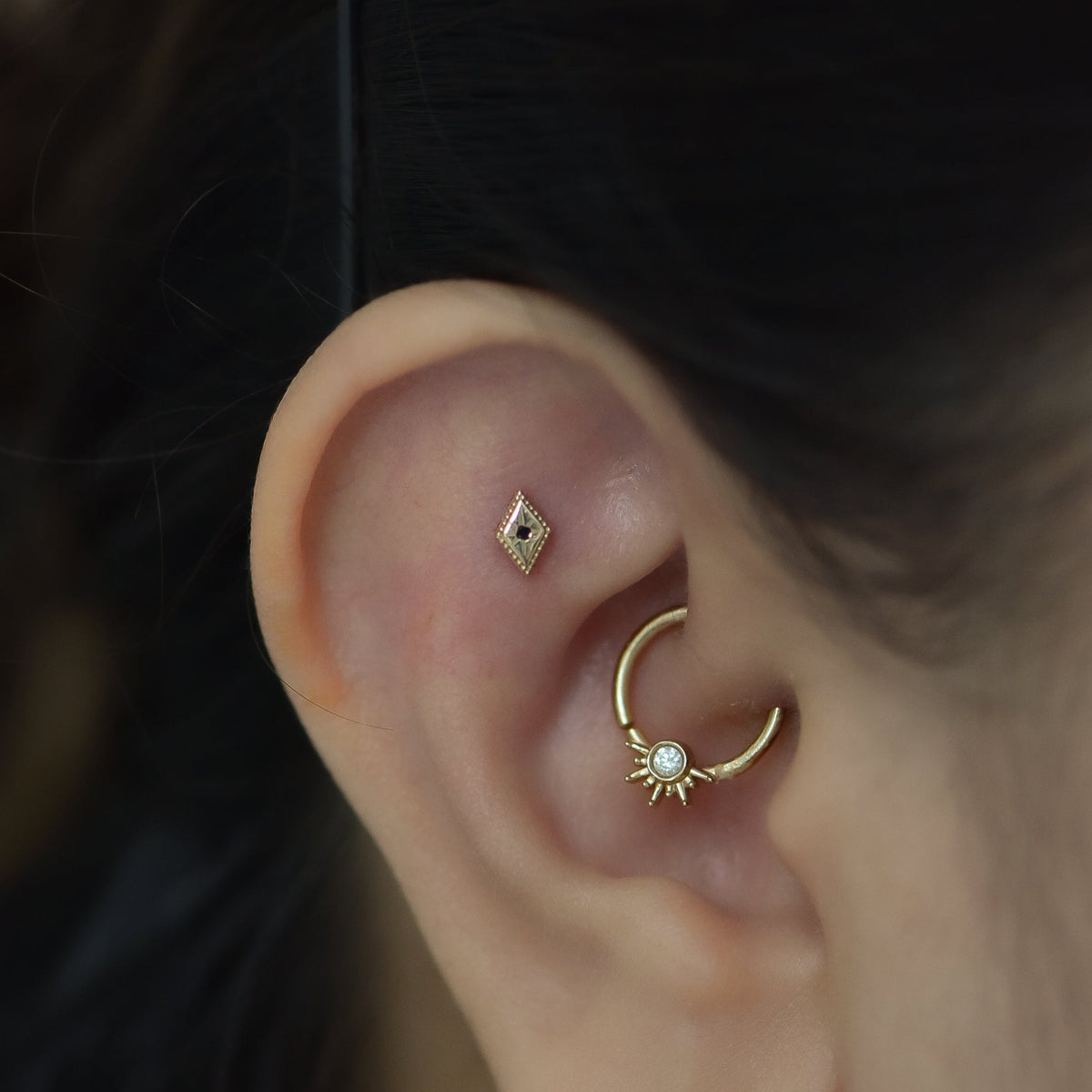 Buddha Jewelry Etoile Black Diamond Threadless End – Piercing Day Studio