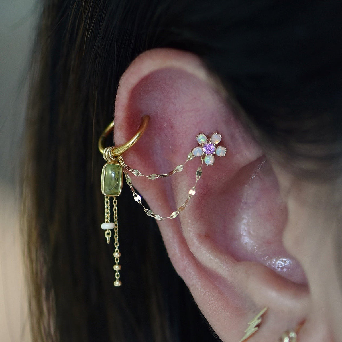 BVLA Cherry Blossom Threadless End – Piercing Day Studio