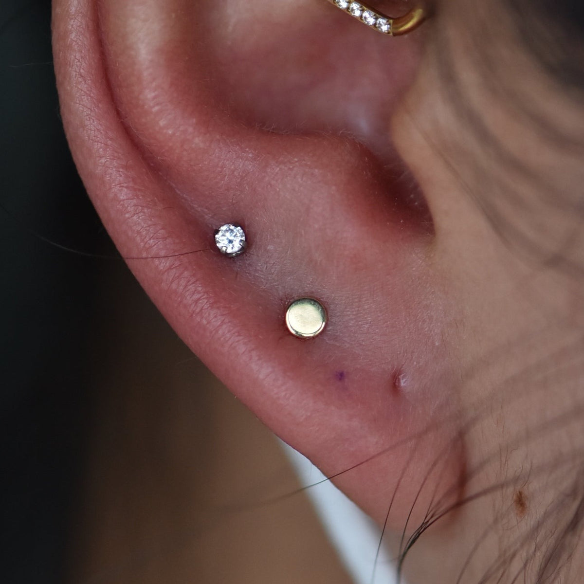 Prong-Set Gem Threadless End (Various Colors) – Piercing Day Studio